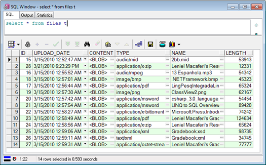 Leniel Maccaferri S Blog Upload Import Download Export A File To From Oracle Db